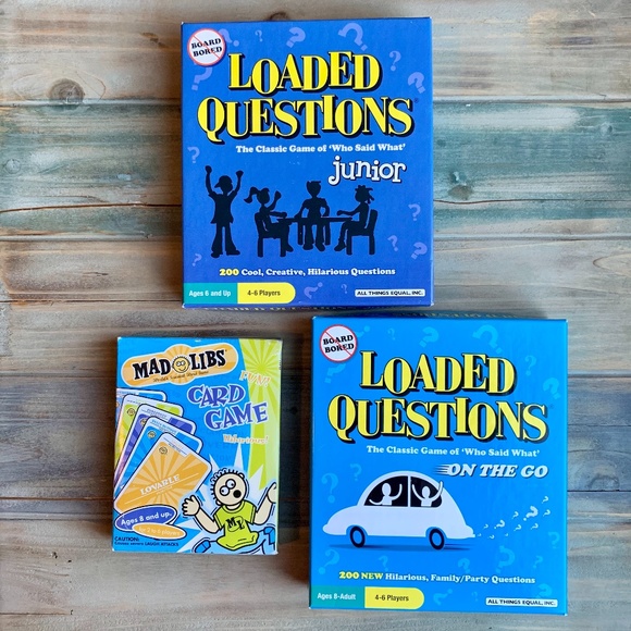 Toys | Loaded Questions Mad Libs Card Game Travel Car | Poshmark